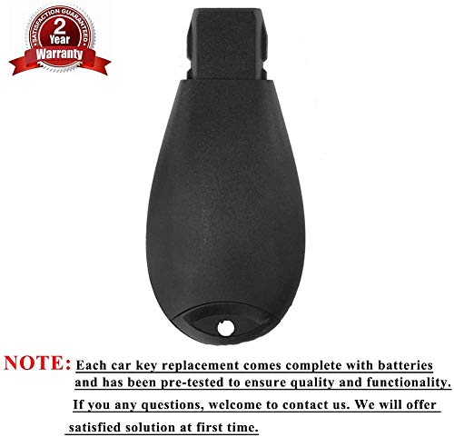 Key Fob Compatible for 2008-2012 Dodge Challenger,2008-2010 Dodge Charger Keyless Entry Remote Car Key Fob Replacement for M3N5WY783X IYZ-C01C