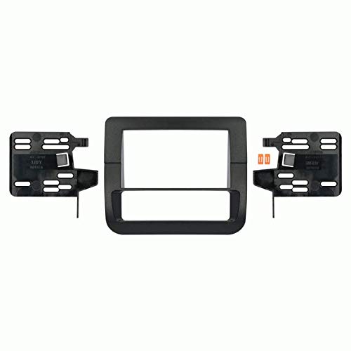 Carxtc Double Din Install Car Stereo Dash Kit for a Aftermarket Radio Fits 1992-1996 Ford Full Size Bronco and F-Series Pickup Trim Bezel is Black
