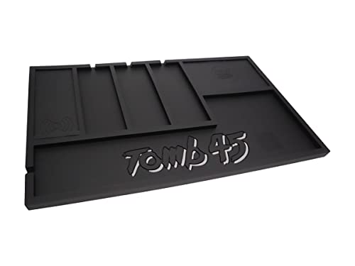 Powered Mat by Tomb45, organizing mat with Wireless Charging Capability, Fast Wireless Charging for Phone, airpods, powerclips Attached to Clippers and Trimmers, and BeamTeam XL Cordless Airbrush