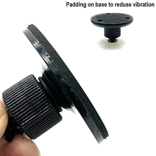 ELD Industrial Metal Constructed Flange Drill Mount for All AMPS Hole Pattern for SiriusXM ICOM IC 207 703 706 2730 2800 7000 HAM CB Radio & Garmn ZUMO XT Rugged GPS w/Vibrations Reduce Shock pad