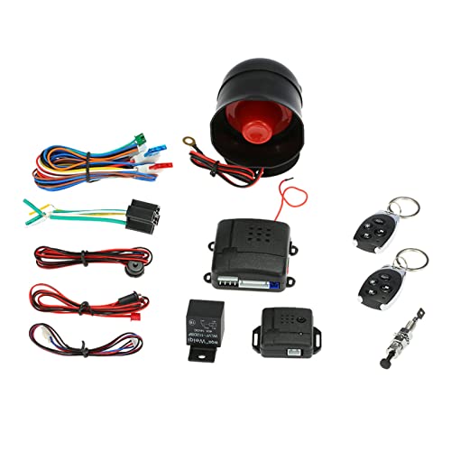 Universal 12V Auto Car Alarm,Weytoll Universal Car Vehicle Security System Burglar Alarm Protection Anti-Theft System 2 Remote