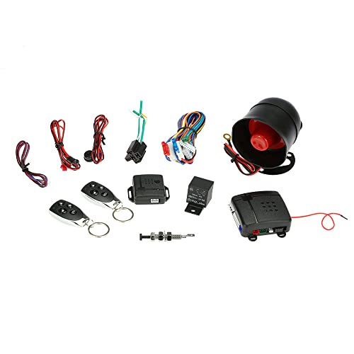 Universal 12V Auto Car Alarm,Weytoll Universal Car Vehicle Security System Burglar Alarm Protection Anti-Theft System 2 Remote