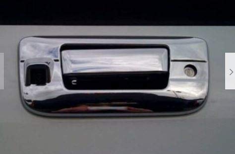 eLoveQ Chrome TailGate Handle Cover Covers Compatible with 2016-2018 Tacoma w/Camera Hole