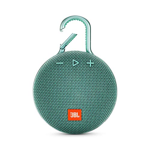 JBL Clip 3, River Teal - Waterproof, Durable & Portable Bluetooth Speaker - Up to 10 Hours of Play - Includes Noise-Cancelling Speakerphone & Wireless Streaming