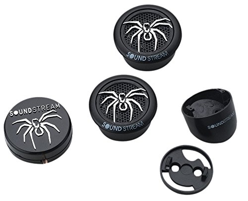 Soundstream TWS.3 1-Inch 110-Watt PEI Dome Tweeters (Black)