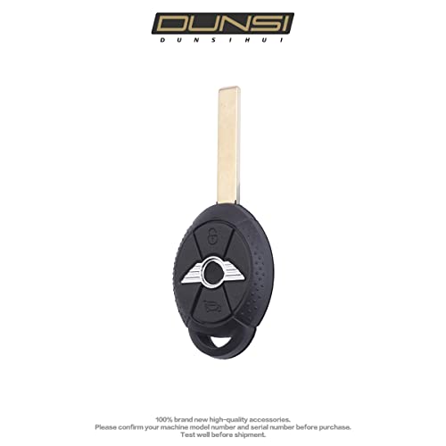 DUNSIHUI LX8F2V Car Key Fob Keyless Control Entry Remote Start 2 Button Vehicles Replacement Compatible with 2005-2007 Cooper S R50 R53