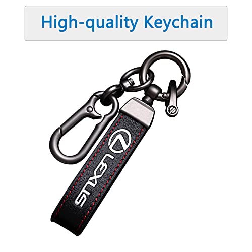 for Lexus Key Fob Cover, Leather Key Fob Protector with Keychain for 2 3 4 Buttons Lexus Key Fob, Compatible with Lexus RX ES GS LS NX RS GX LX RC LC