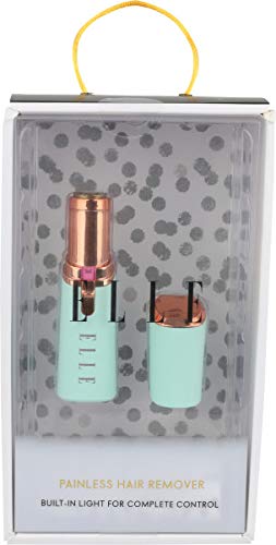 Elle Painless Hair Remover - Built-in LED Light, Removes Lip, Chin, and Cheek Hair, Suitable for All Skin Types (Mint)