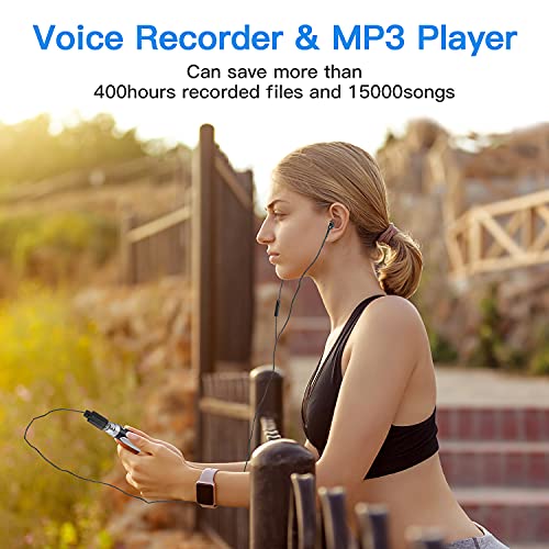 AIUAIUGO 32GB Digital Voice Recorder Device Voice Activated Recorder- Mini Audio Recording Device Audio Recorder for Lectures Meetings Classes, Portable USB MP3 Playback