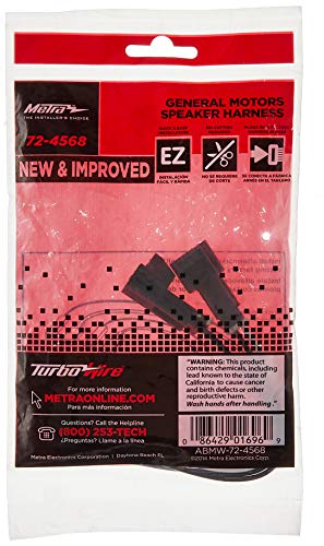 Metra 72-4568 Speaker Harness for Selected General Motor Vehicles