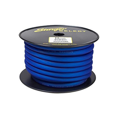 Stinger SSVLP0BL 1/0Ga Matte Blue Power Wire 50'