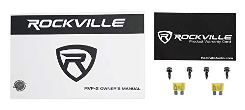 Rockville RVF-2 1200w Peak/300w Dyno-Certified RMS 4 Channel Car Amplifier Stereo Amp