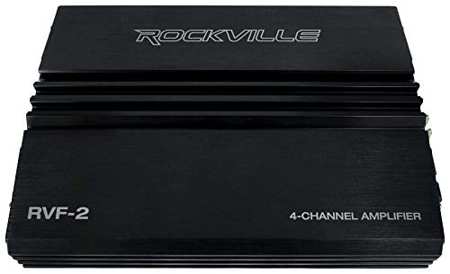 Rockville RVF-2 1200w Peak/300w Dyno-Certified RMS 4 Channel Car Amplifier Stereo Amp