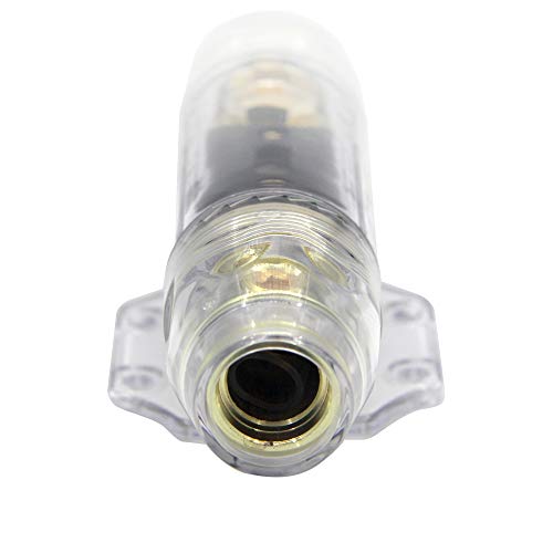 ZOOKOTO 250A 0/2/4 Gauge AWG Car Auto Audio Amplifier 1 in 1 Out ANL Fuse Holder Cable Blocks Distribution Holder Gold Plate
