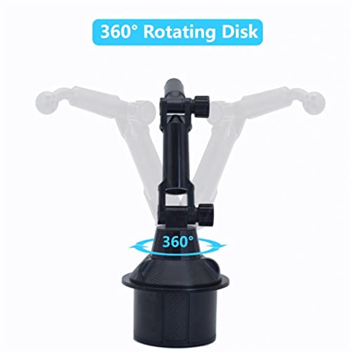 CZDYUF 360 Degree SUV Truck Car Cup Holder Mobile Phone Mount Adjustable Angle Stand Cradle for 3.5-6.7" Cellphone
