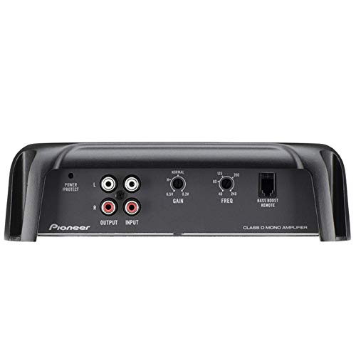 Pioneer GM-D9701 2400W Max 1-Channel GM Digital Champion Series Class-D Monoblock Car Audio Stereo Amplifier w/Wired Bass Boost Remote and Free Alphasonik Erabuds