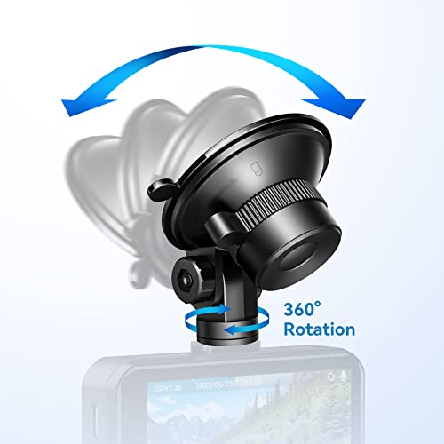Ussunny Dash Cam Suction Cup Mount for S900 Dash Cam, Dashboard Windshield Suction Cup Mounting Bracket, Easy to Install and Stand Heat, Strong Suction Power, Hold Tightly Removeable