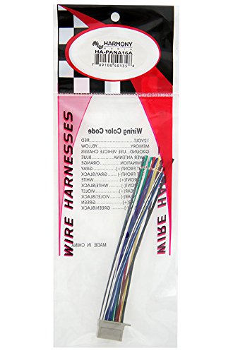 Compatible with Panasonic CQ-C1100U Aftermarket Stereo Radio Receiver Replacement Wire Harness