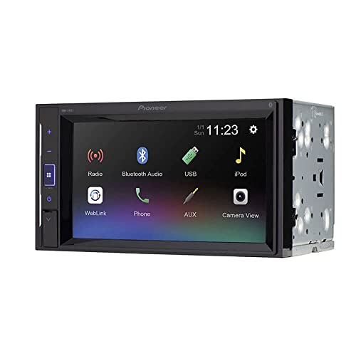 Pioneer DMH-241EX 6.2" Digital Multimedia Receiver (Does not Play Discs) with Built-in Bluetooth, Amazon Alexa, and Built-in Android Music Control Bundled with + (1) Bullet Style Back-up Camera
