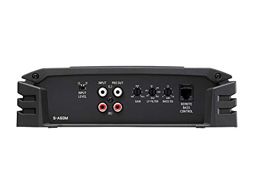 ALPINE S-A60M 600 Watt RMS Mono Car Audio Amplifier Subwoofer Class-D+Bass Knob