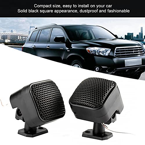 KIMISS 2pcs Car Small Square Speaker Loud for Audio Music Tweeter Loudspeaker 500W + car Stereo tweeters car for Audio Speakers Mini 1 Pair 12v 6.5 Speaker Box Tweeter Speaker Set for Twitter's