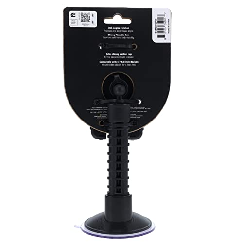 Cummins Windshield Phone Mount CMNWSPH - Suction Cup Phone Holder for Car or Truck Window or Dash Universal Fit - Black