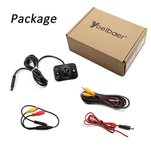 BIGFOX Back up Camera IP67 Waterproof 140°Adjustable Lens Rear View Mirror Camera with Induction Lighting Super Wide Viewing Great HD Night Vision Back Up Camera Systems for Car Truck SUV