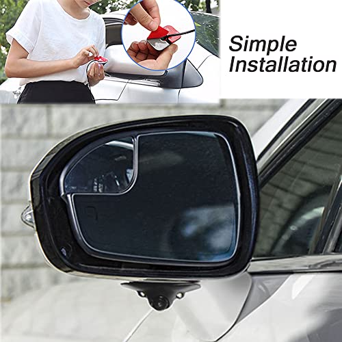 BIGFOX Back up Camera IP67 Waterproof 140°Adjustable Lens Rear View Mirror Camera with Induction Lighting Super Wide Viewing Great HD Night Vision Back Up Camera Systems for Car Truck SUV