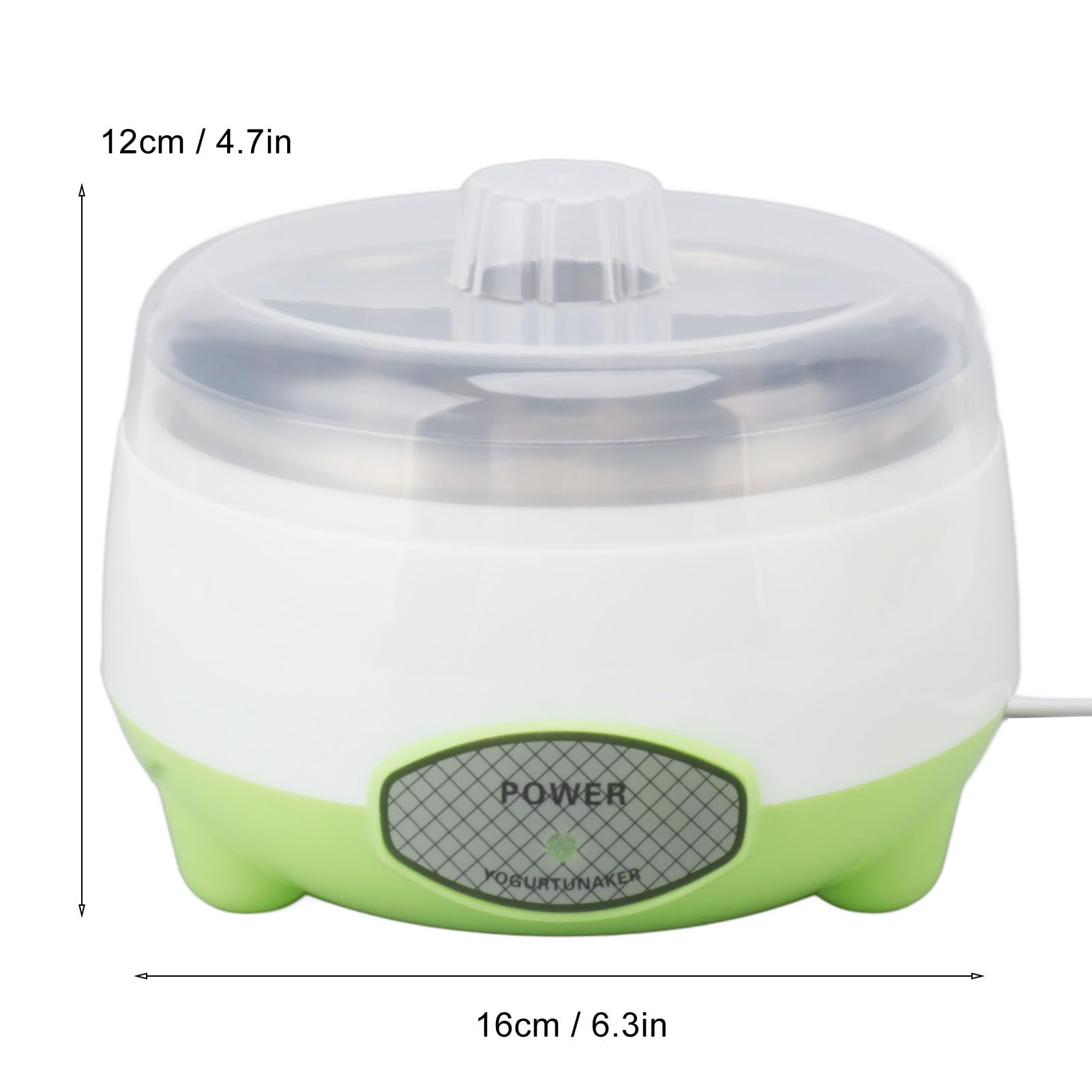 Yogurt Maker Machine, French and Greek Yogurt Maker, 15W Stainless Steel Yoghurt Maker for Home Organic Yogurt, Cheese Maker, Natto Maker