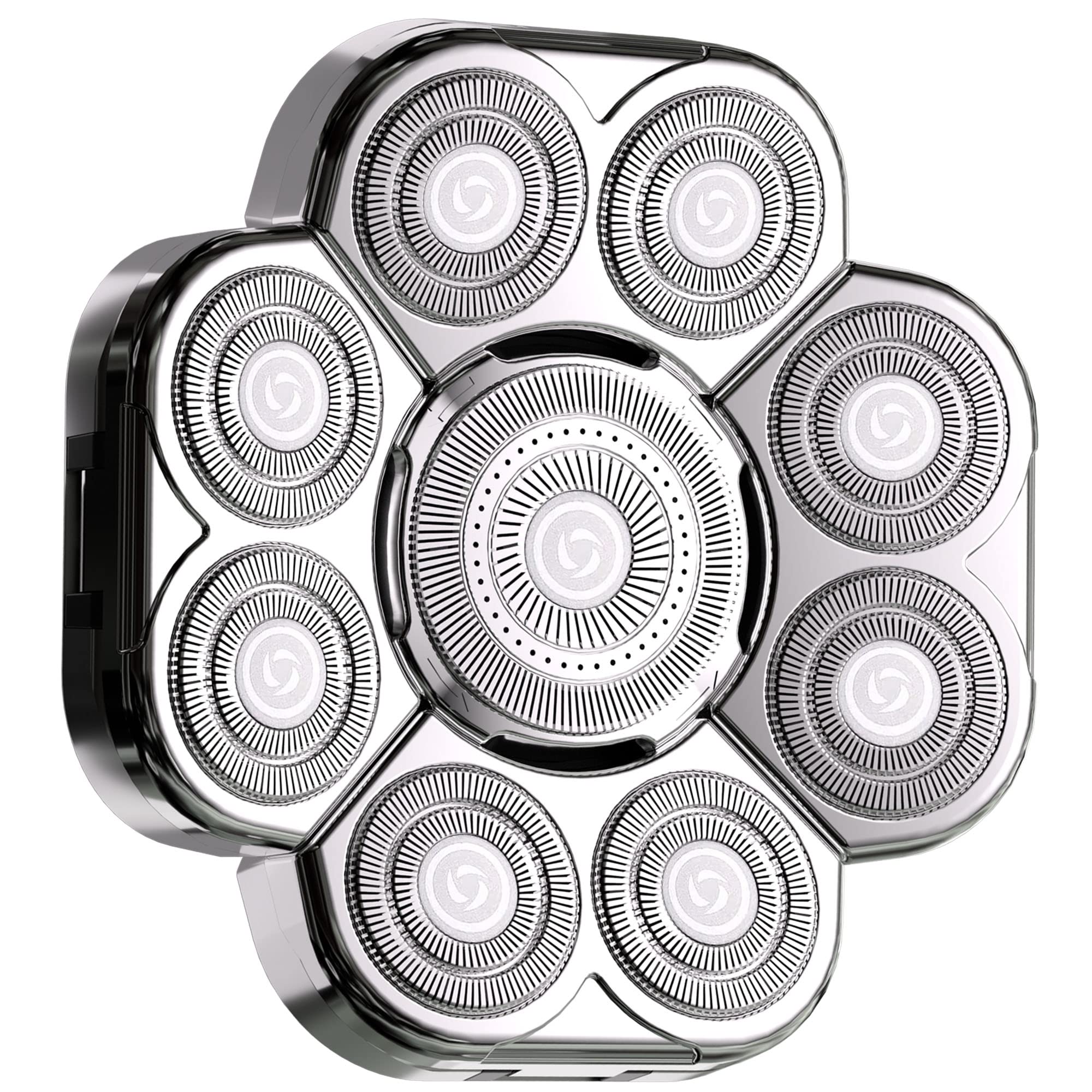 Universal Replacement Heads for Blade,Replacement Blades Compatible with Most Major Head Shaver Brands, Easy-to-Install Electric Razor Shaver Heads for Bald Men. (9 Silver)