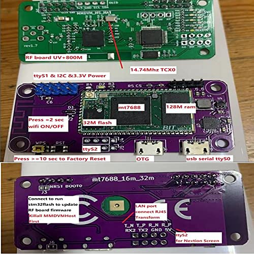 GOOZEEZOO Latest OSTAR MMDVM Hotspot Spot Radio WiFi Digital Voice Modem Work UHF VHF Dual Band | Support DMR D-Star System Fusion FCS YSFReflector P25 NXDN Pocsage Networks