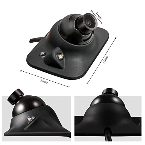 BIGFOX Back up Camera IP67 Waterproof 140°Adjustable Lens Rear View Mirror Camera with Induction Lighting Super Wide Viewing Great HD Night Vision Back Up Camera Systems for Car Truck SUV