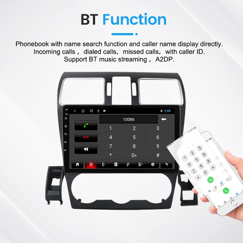 Car Radio Stereo for Subaru Forester WRX STI Impreza 2016-2018, Biorunn Android 11 9 inch Octa Core Car GPS Navi Wireless Carplay Auto Head Unit IPS Touchscreen BT FM AM RDS DSP, 2GB 32GB