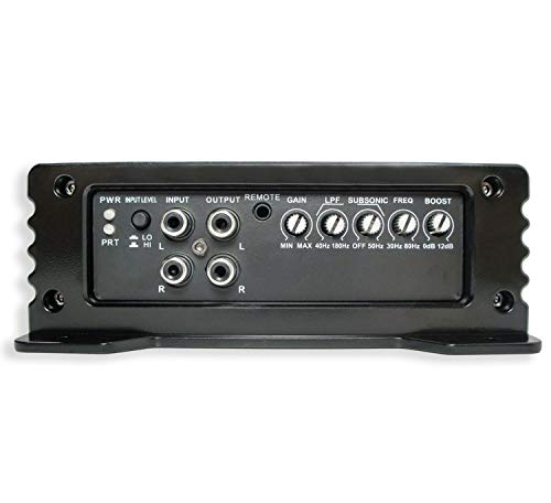 Kicker Bundle Compatible with Universal Vehicle 44DCWC122 Dual 12" Loaded Ported Sub Box with A400.1 Amplifier and HA-AK8 8Ga Amp Install Kit
