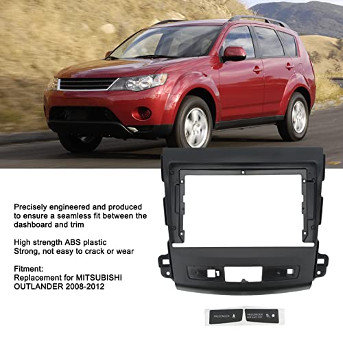 Aramox 9in Car Stereo Radio Fascia Navigation Panel Frame Car Stereo Dash Radio Fascia Kit Replacement for MITSUBISHI OUTLANDER 2008β2012