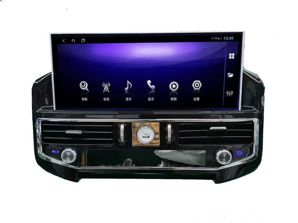 12.3” Android Car Radio Navigation Multimedia Auto Head Unit Monitor with Clock, for Land Cruiser LC200 2008-2015 Original car with Screen Version
