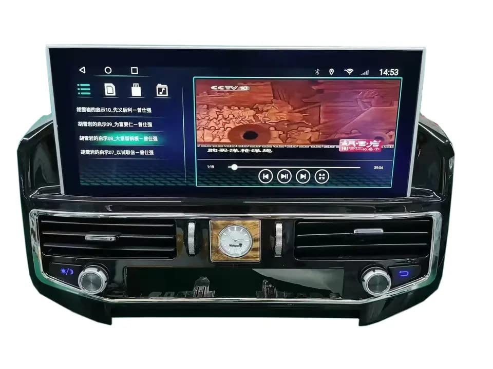 12.3β Android Car Radio Navigation Multimedia Auto Head Unit Monitor with Clock, for Land Cruiser LC200 2008-2015 Original car with Screen Version