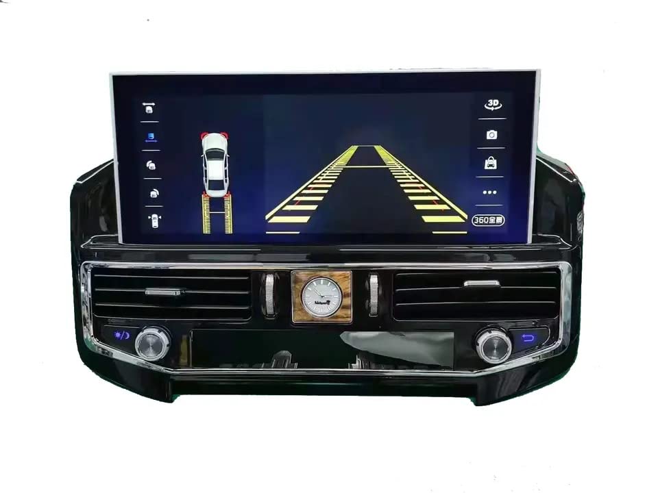 12.3β Android Car Radio Navigation Multimedia Auto Head Unit Monitor with Clock, for Land Cruiser LC200 2008-2015 Original car with Screen Version
