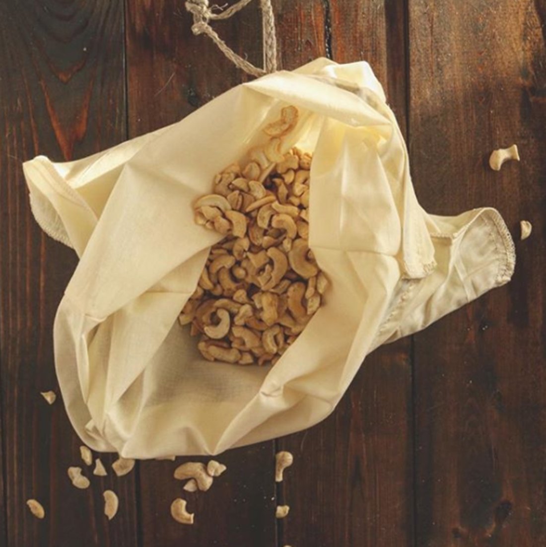 2 Extra-Large Nut Milk Bags - 15" x 15" - All Natural Organic Cotton Food Strainer for Yogurt, Cheese, Nut Milks, Tea, Coffee & More - 100% Eco-Friendly (organic cotton)