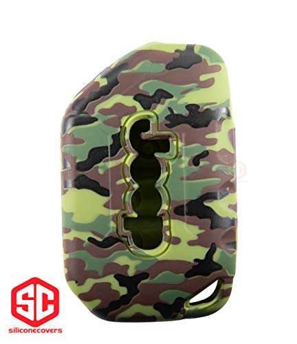 2x New Key Fob Remote Fobik 3 Buttons Silicone Cover Fit/For Jeep Gladiator Wrangler.