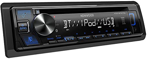 KENWOOD KDC-BT278U CD Car Stereo w/ Bluetooth, Single DIN, App Control & AM/FM Radio, USB Port, AUX Input