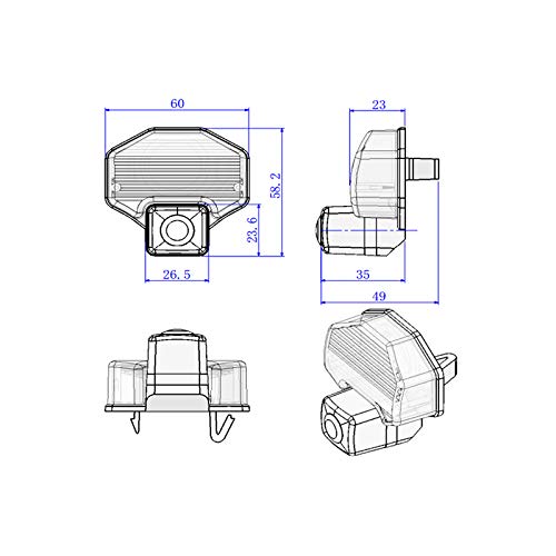 Car HD Rear View reverse backup Camera for Toyota Corolla/Vios 2007/2008/2009/2010/2011/2012 DYD G3/L3/G6