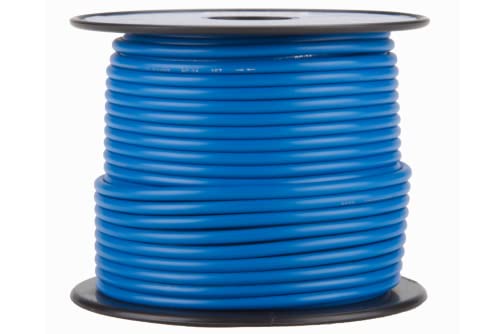 Audiopipe One roll 14 GA Gauge 100 feet Blue Car Audio Home Primary Remote Wire