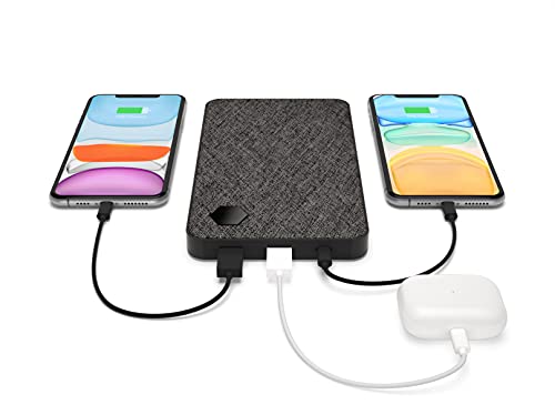 Eggtronic Laptop Power Bank | Ultra-Fast 20,000mAh Slim Battery Pack - USB C + USB A, 63W Output | Charge 3 Devices at Once- Phones, Tablets, Laptops, 3ft Cable Included