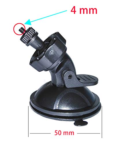 Glucrean Dash Cam Mount Compatible with ORSKEY / BOOGIIO / Apexcam / Ajvvf Dashcam, Suction Cup Mount Easy to Install and Use, Strong Suction Power Hight Durability and Removeable 2 Pcs