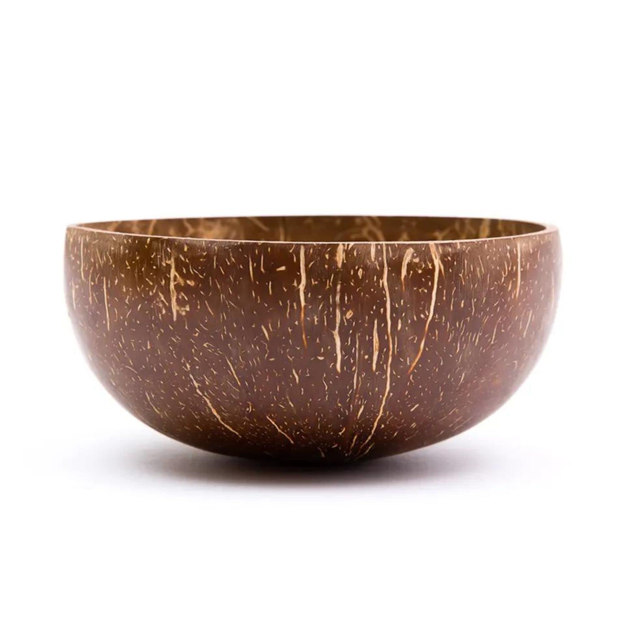 LADIA Coconut Bowl - Handmade, Natural, Decorative Bowl - Multipurpose Bowl - Yogurt Bowl - Reusable Key Bowl - Organic, Authentic, Classy Home Decor - Housewarming Gift - Birthday Gift
