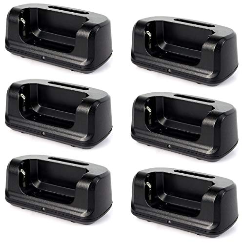 6 Pack Charging Base for Retevis RT22 RT22S Walkie Talkies Retevis RT22 Battery Charger Compatible for LUITON LT-316 WLN KD-C1 Zastone X6 Zeadio ZS-B1 TIDRADIO TD-M8 RADTEL RT-10 RADIODDITY R1
