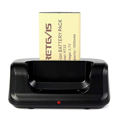 6 Pack Charging Base for Retevis RT22 RT22S Walkie Talkies Retevis RT22 Battery Charger Compatible for LUITON LT-316 WLN KD-C1 Zastone X6 Zeadio ZS-B1 TIDRADIO TD-M8 RADTEL RT-10 RADIODDITY R1