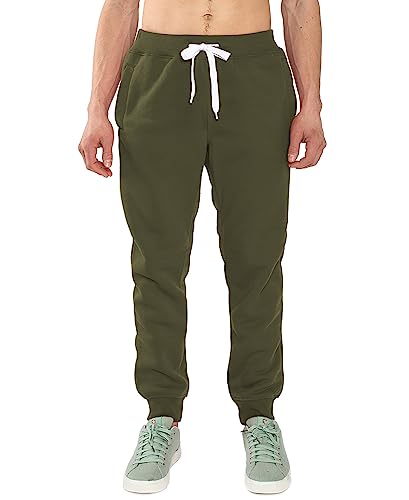 Southpole Men's Basic Active Fleece Jogger Pants-Regular and Big & Tall Sizes, OV (A), 3XL