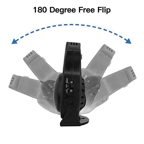 Car Heater, 12V/150W Portable in Cigarette Lighter Plug 180 Degree Rotary Base Car Heater,3 in 1 Fast Heating Defrost Defogger Demister Heat Cooling Fan Auto Dryer Windshield Defroster